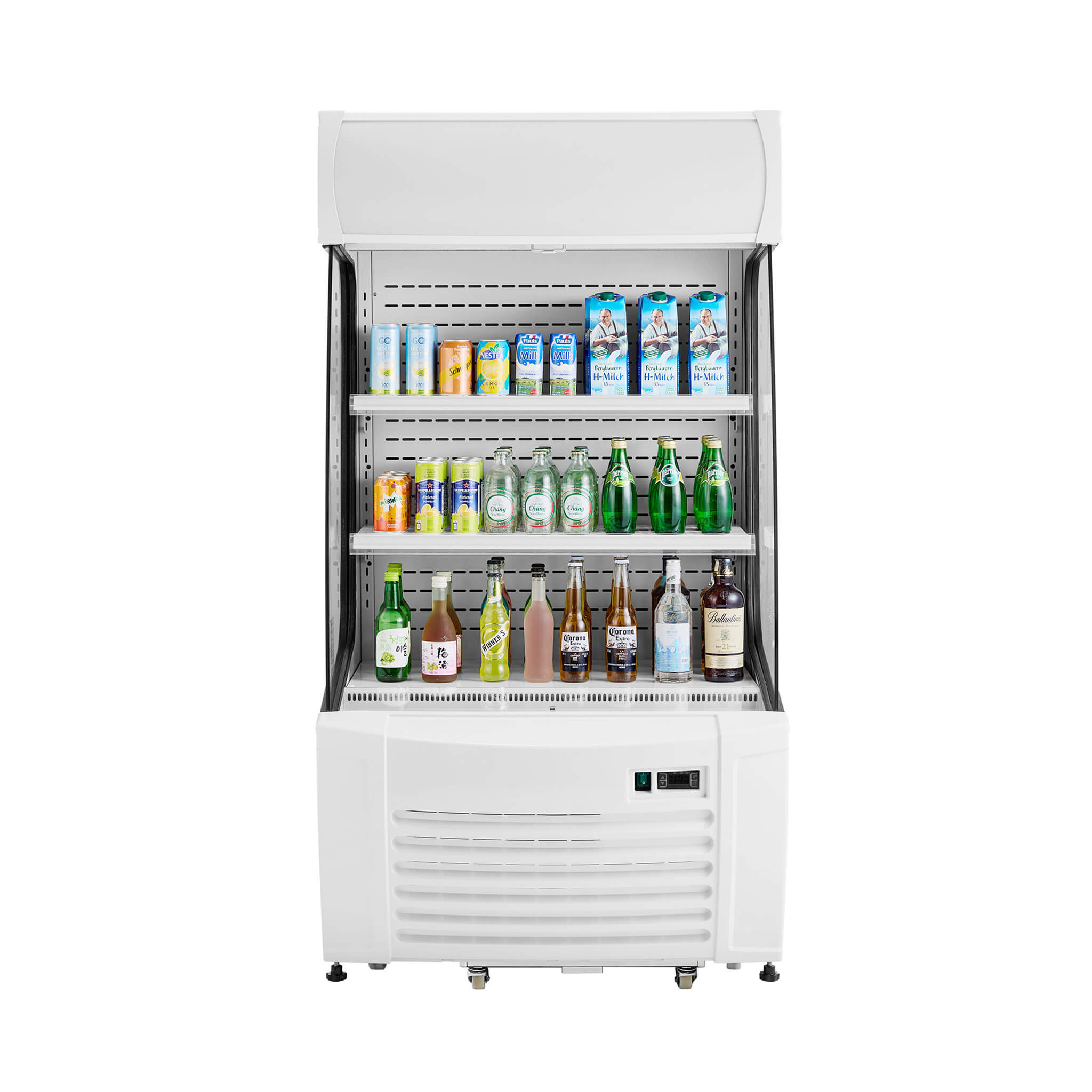 Heavy-Duty 12 Cu.Ft 2-Tier Open-Air Industrial Display Merchandiser Co