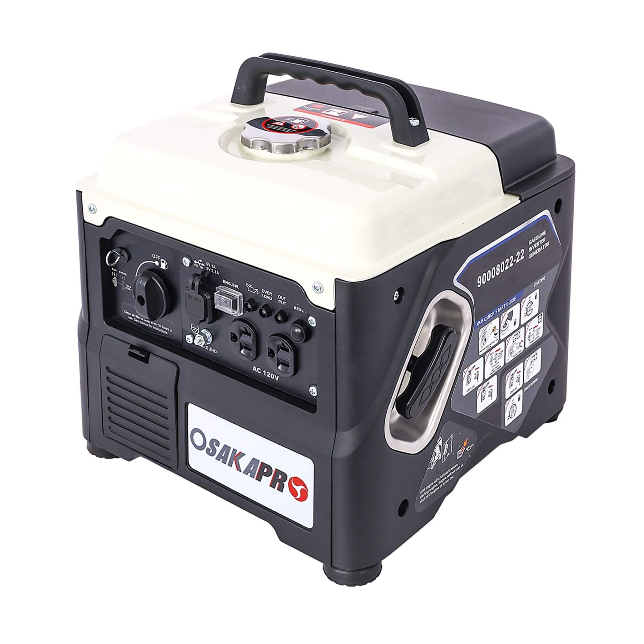 Heavy Duty 1200W Ultra-Quiet Portable Gas engine Inverter Generator (S