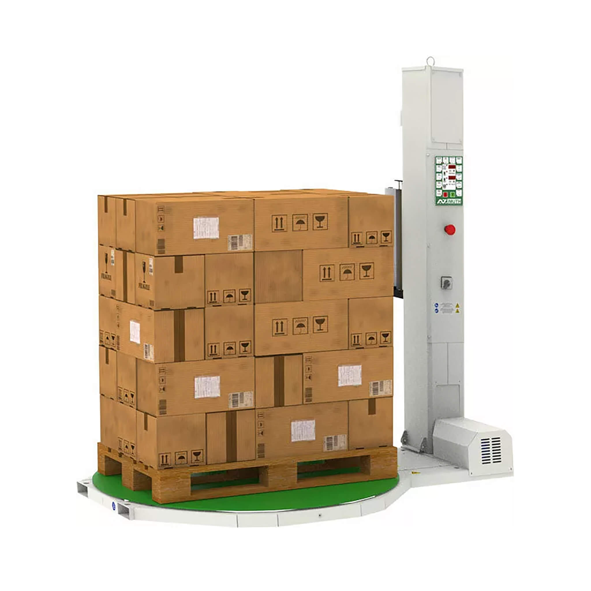 Heavy Duty Commercial Pallet Carousel Shrink Wrapping Skid Turntable M