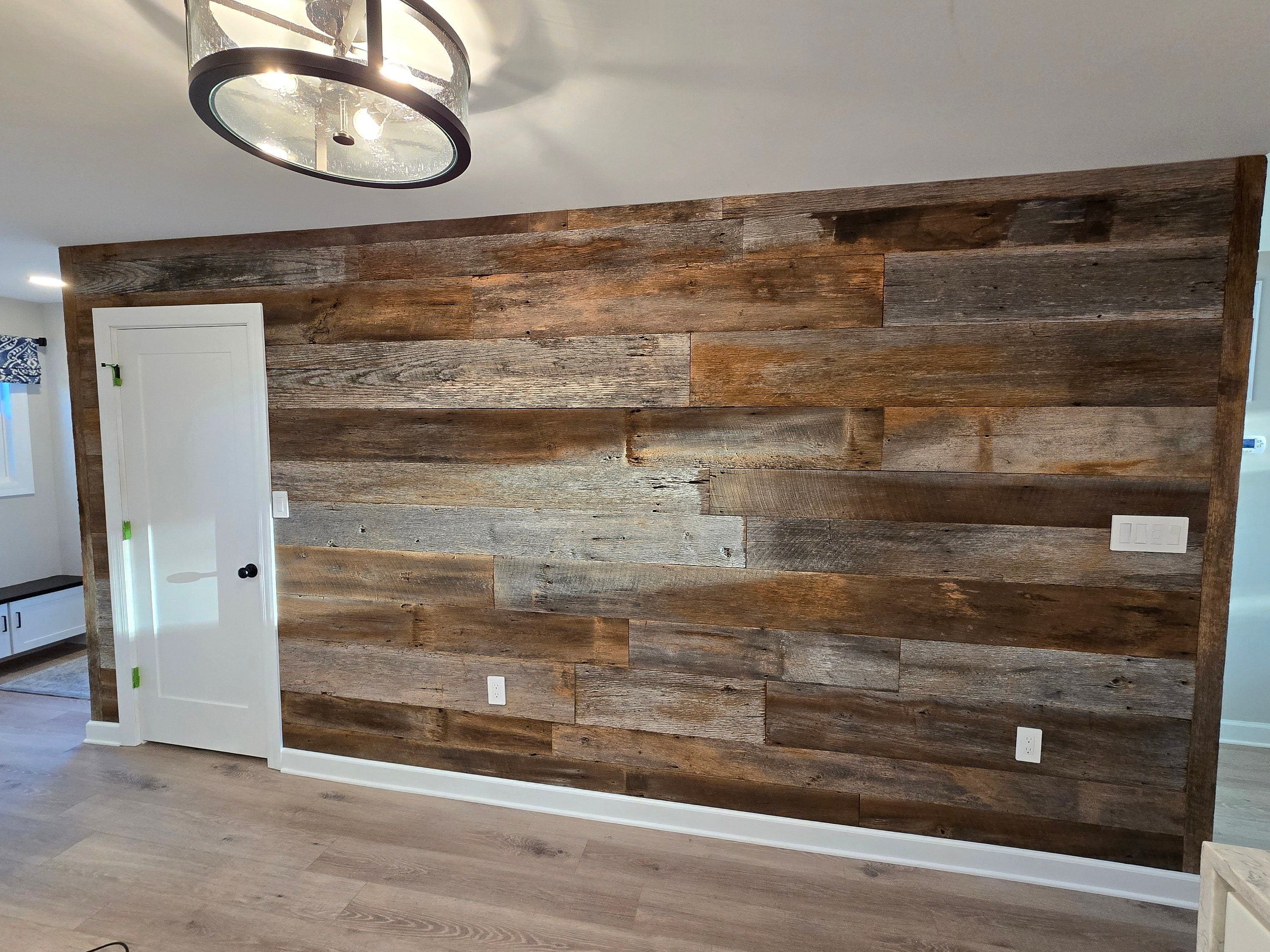 FREE SHIPPING - Rustic Weathered Reclaimed Wormy Chestnut Wood Planks