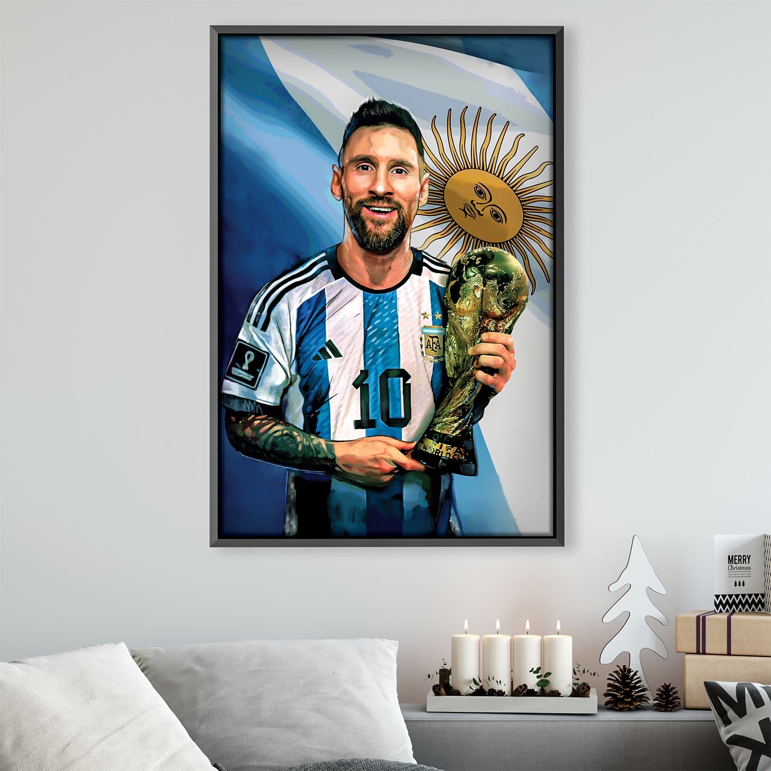 Messi the Saviour Canvas