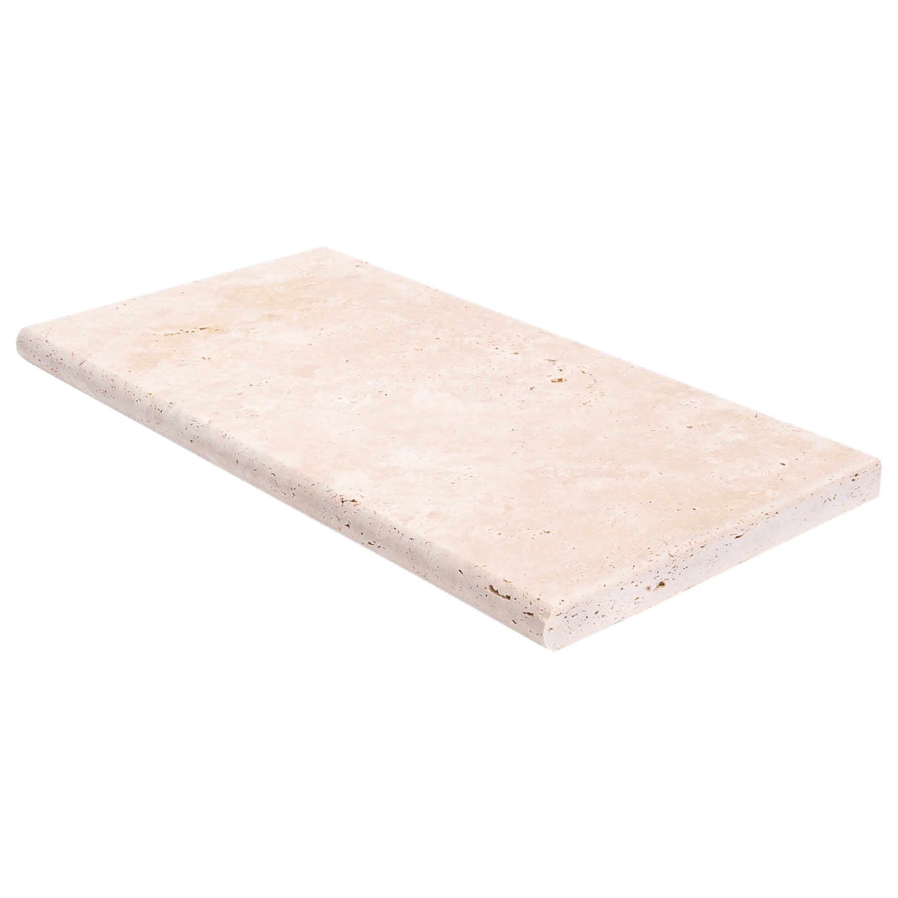 Miletos Ivory 12"x24" Tumbled Travertine Pool Coping