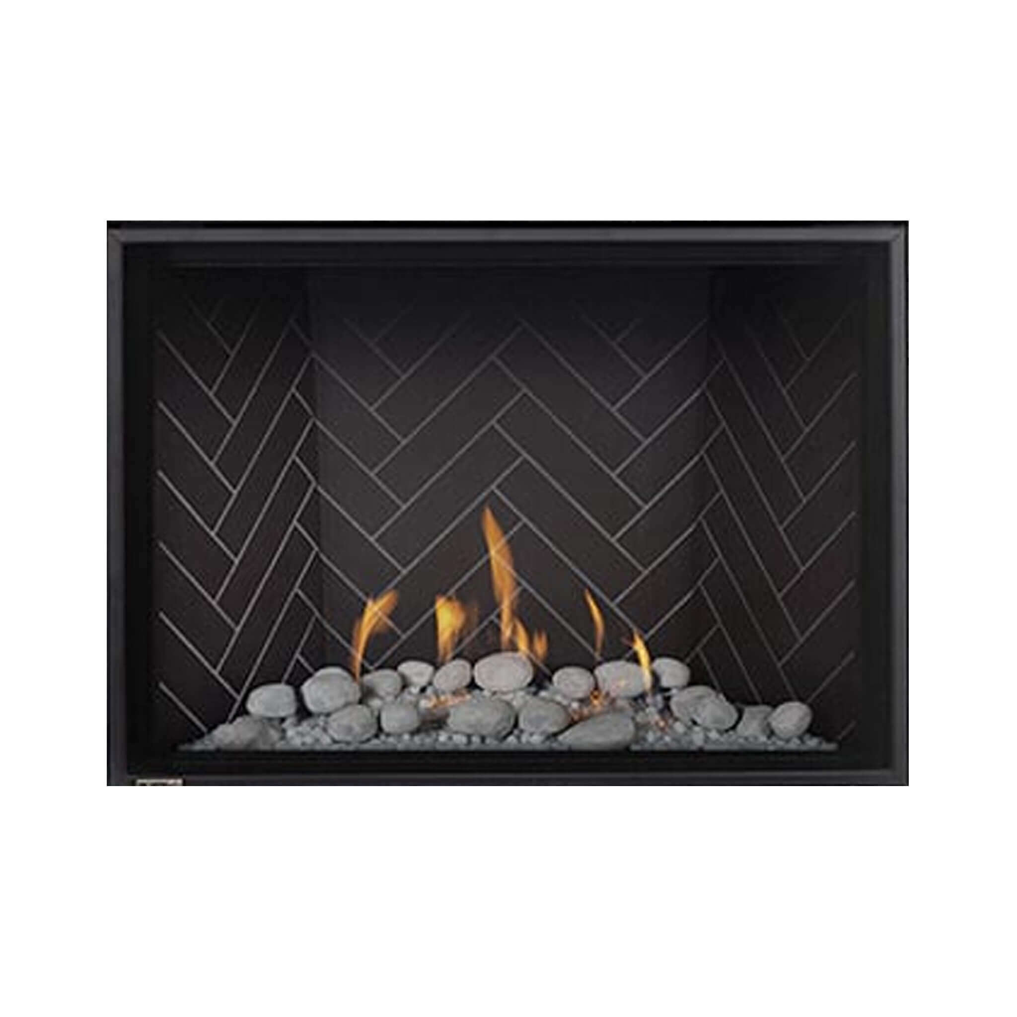 Montigo DelRay Square Direct Vent Natural Gas Fireplace With Concealed