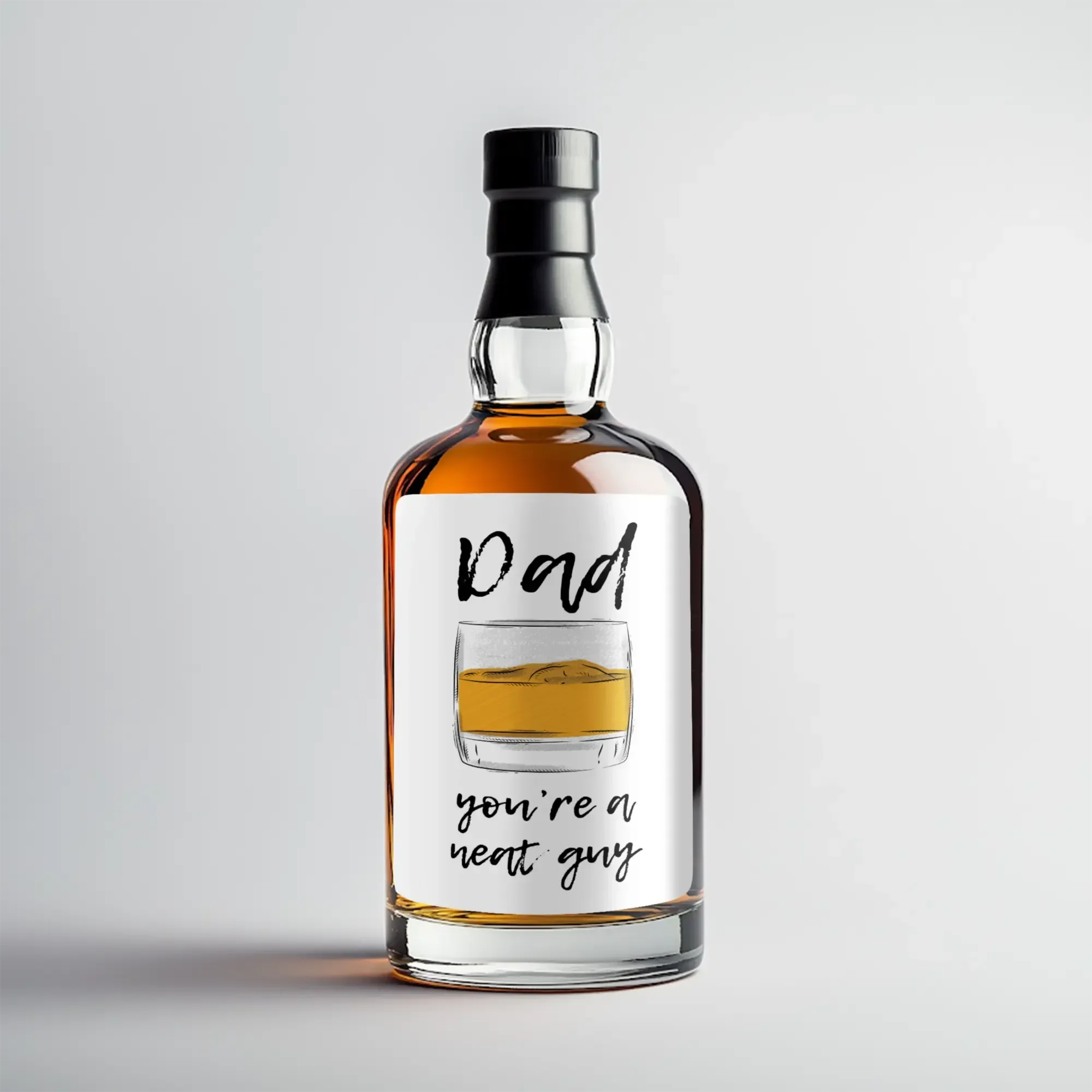 Neat Guy Liquor Label