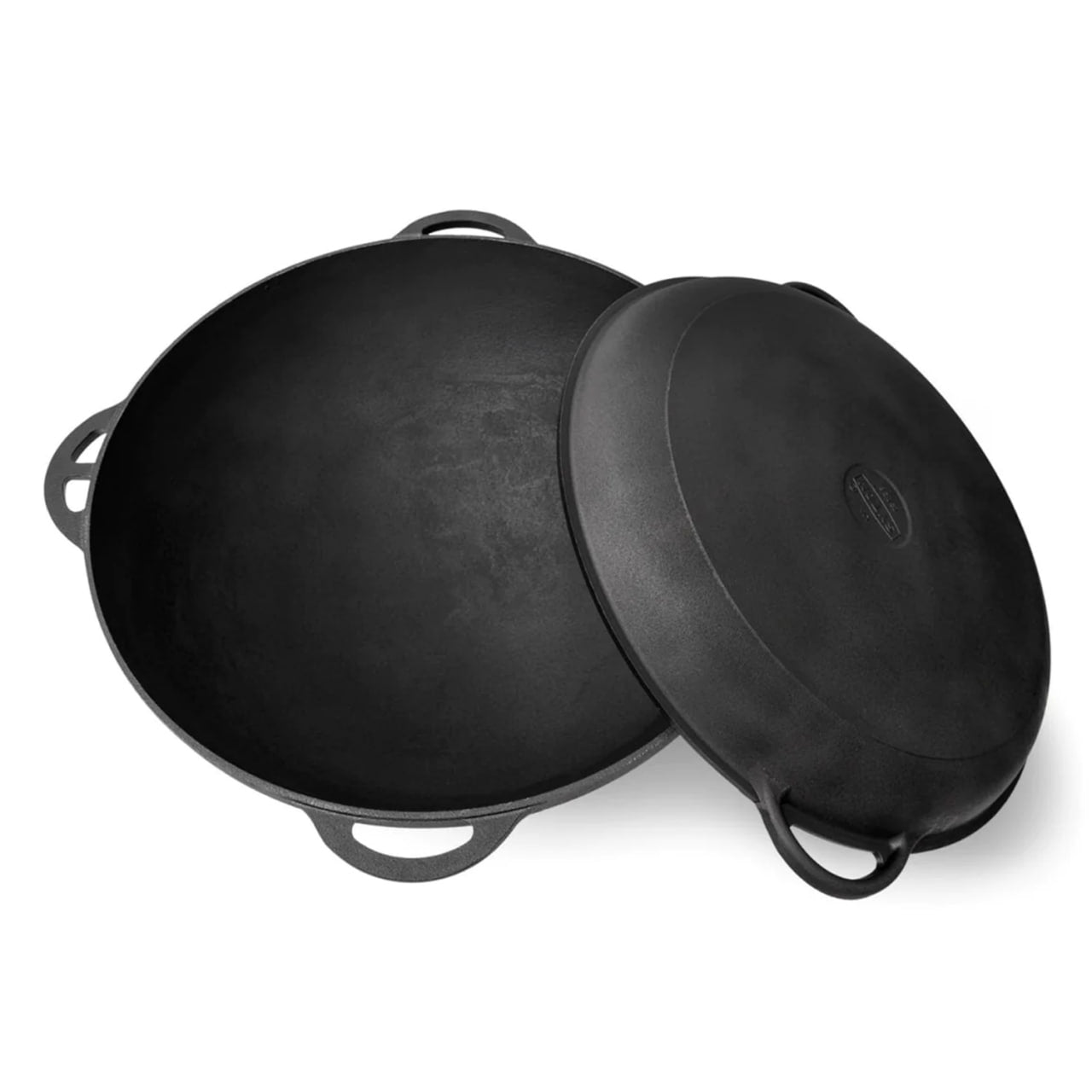 12,68 quart Cauldron Combo Cooker with a Frying Pan Lid 2 in 1, Heavy