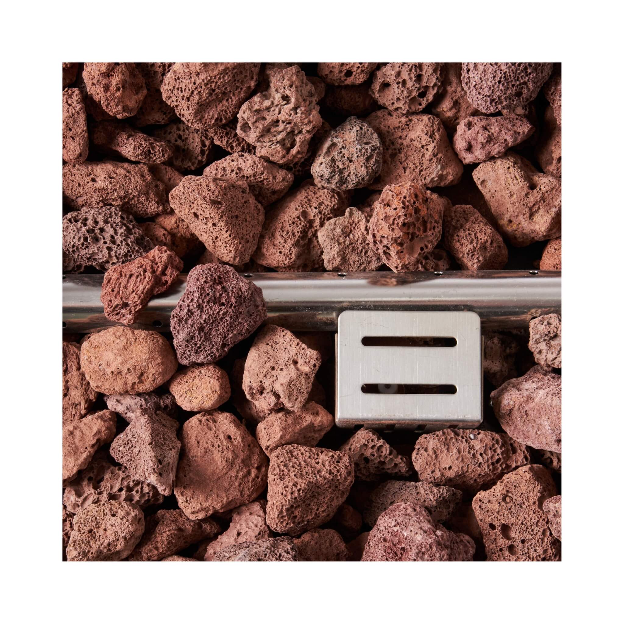 Premium 56" Outdoor Rectangular Concrete Propane Fire Pit W/ Faux Ston