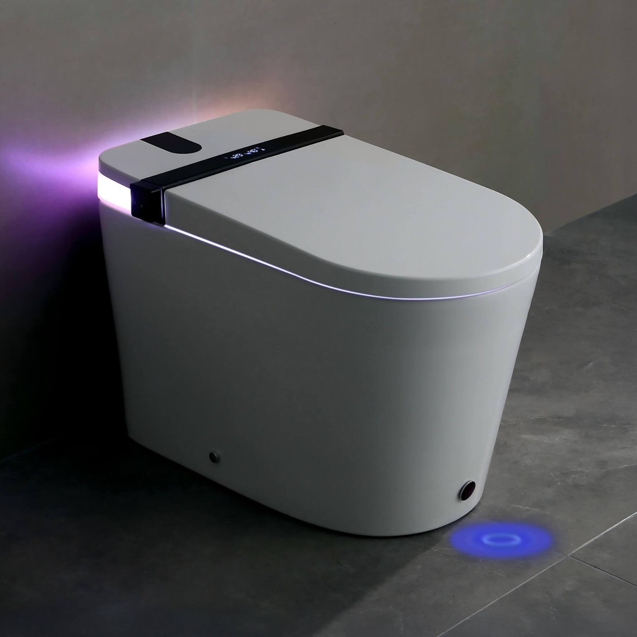Nuvia Premium Smart Toilet With Bidet Seat LED Display & Night Light