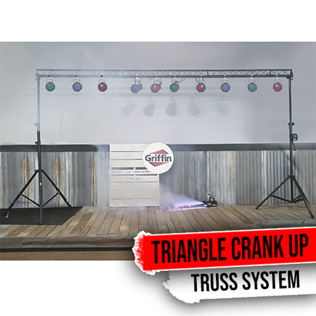 GRIFFIN - Crank Up Triangle Light Truss System | DJ Booth Trussing Sta