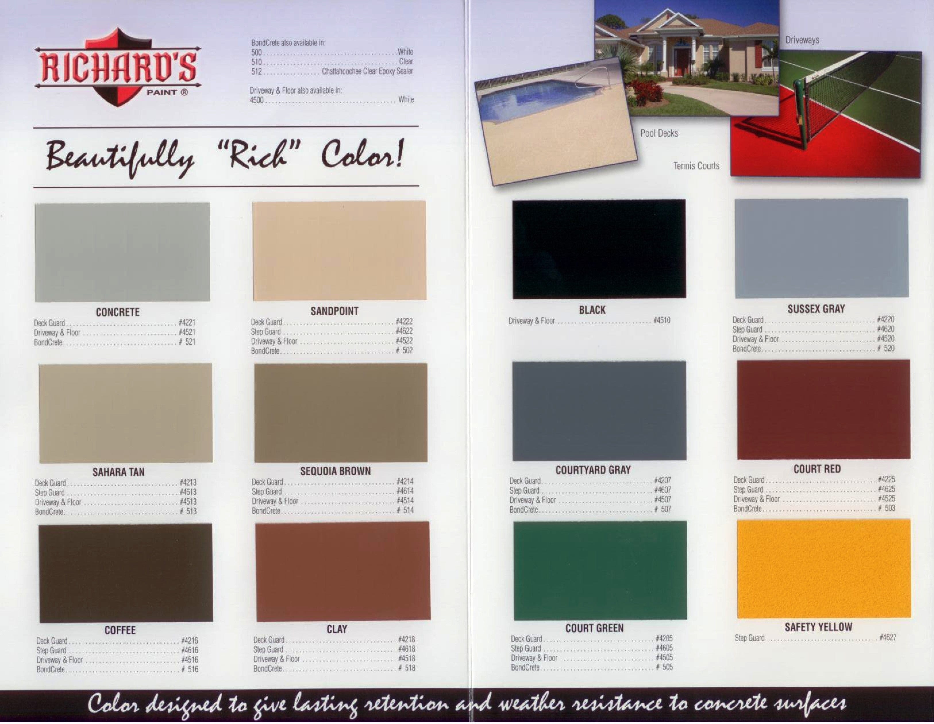 Richard's Paint #5500 Series, Deck Guard 100% Acrylic Driveway & Floor