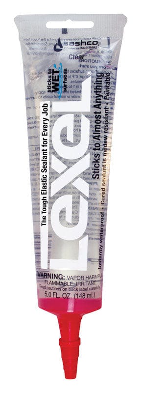 Sashco Lexel Clear Elastomeric Sealant 5 oz.