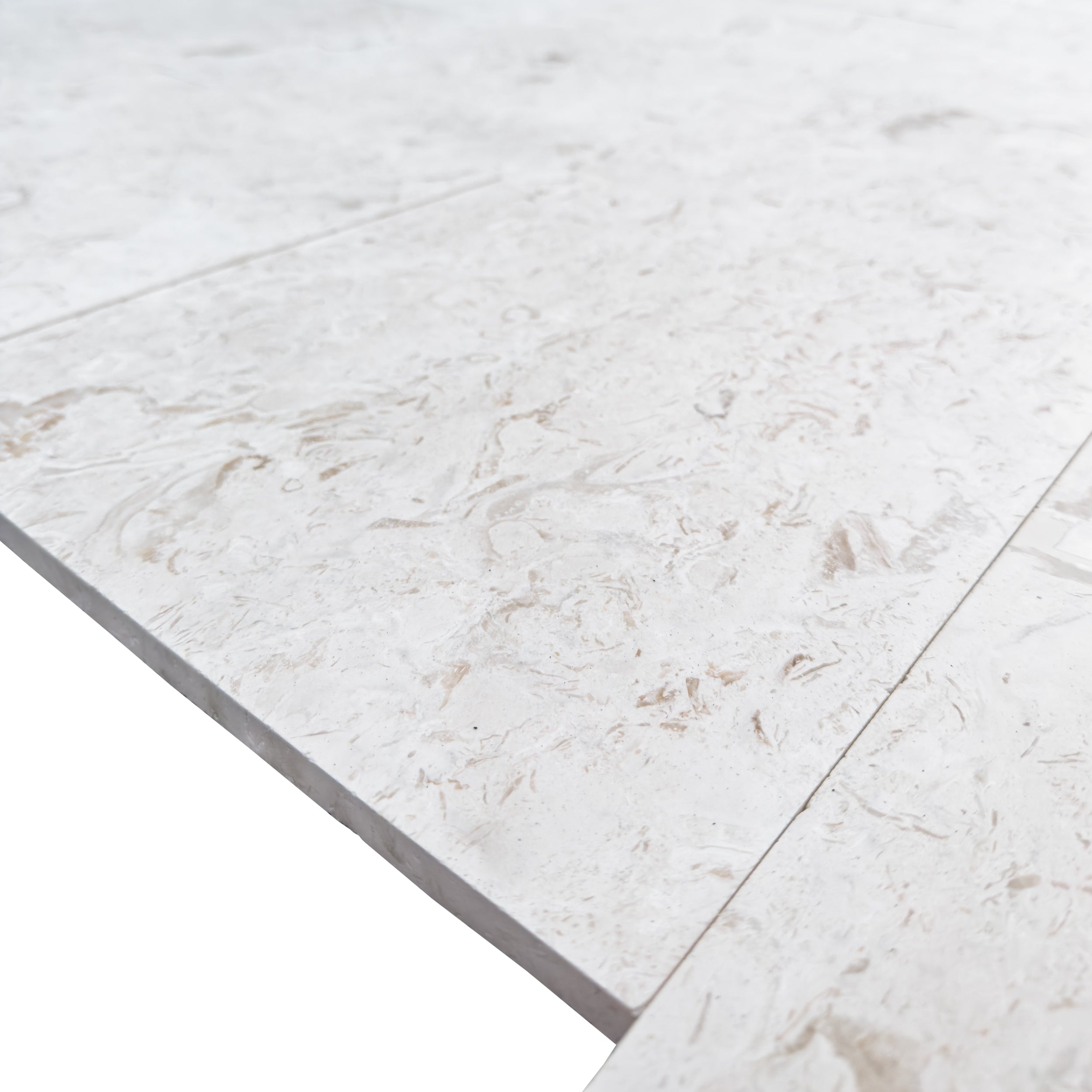 Shell Stone White Limestone Tiles 12"x24" Floor and Wall Tile - Belair