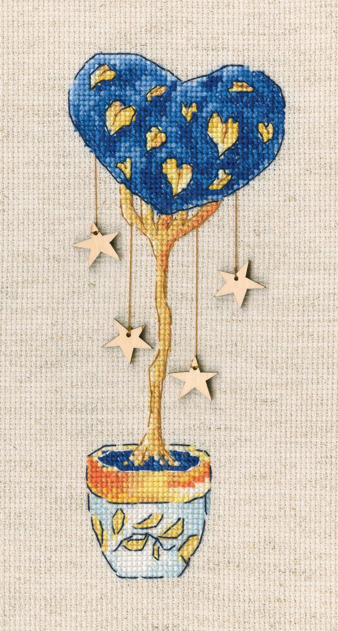 Topiary - tree of happiness CBE9011 Cross stitch kits with plywood for