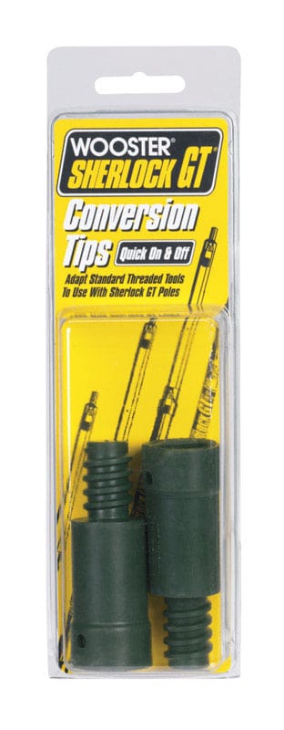 Wooster Sherlock .5 in. Dia. Plastic Extension Pole Conversion Tips Bl