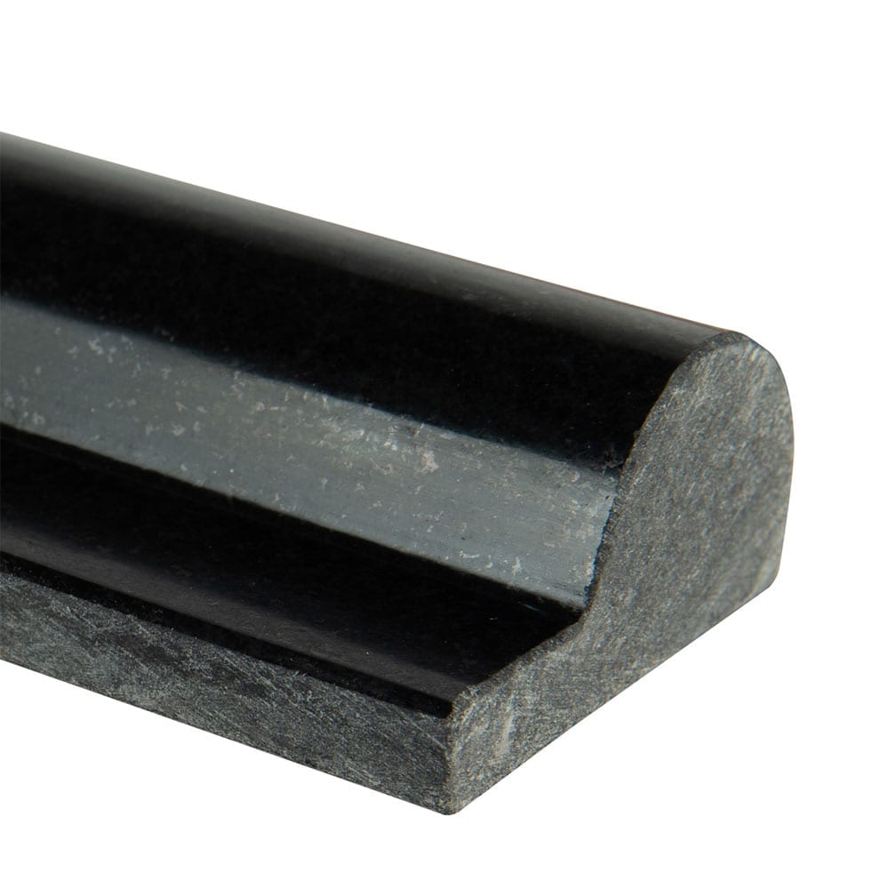 MSI Absolute Black Granite Rail Molding Wall Tile