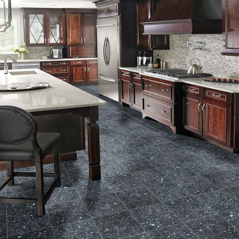 MSI Blue Pearl 12"x12" Polished Granite Floor and Wall Tile