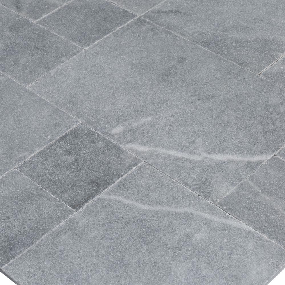 Bluestone Versailles Pattern Marble Tile Sandblasted, Brushed