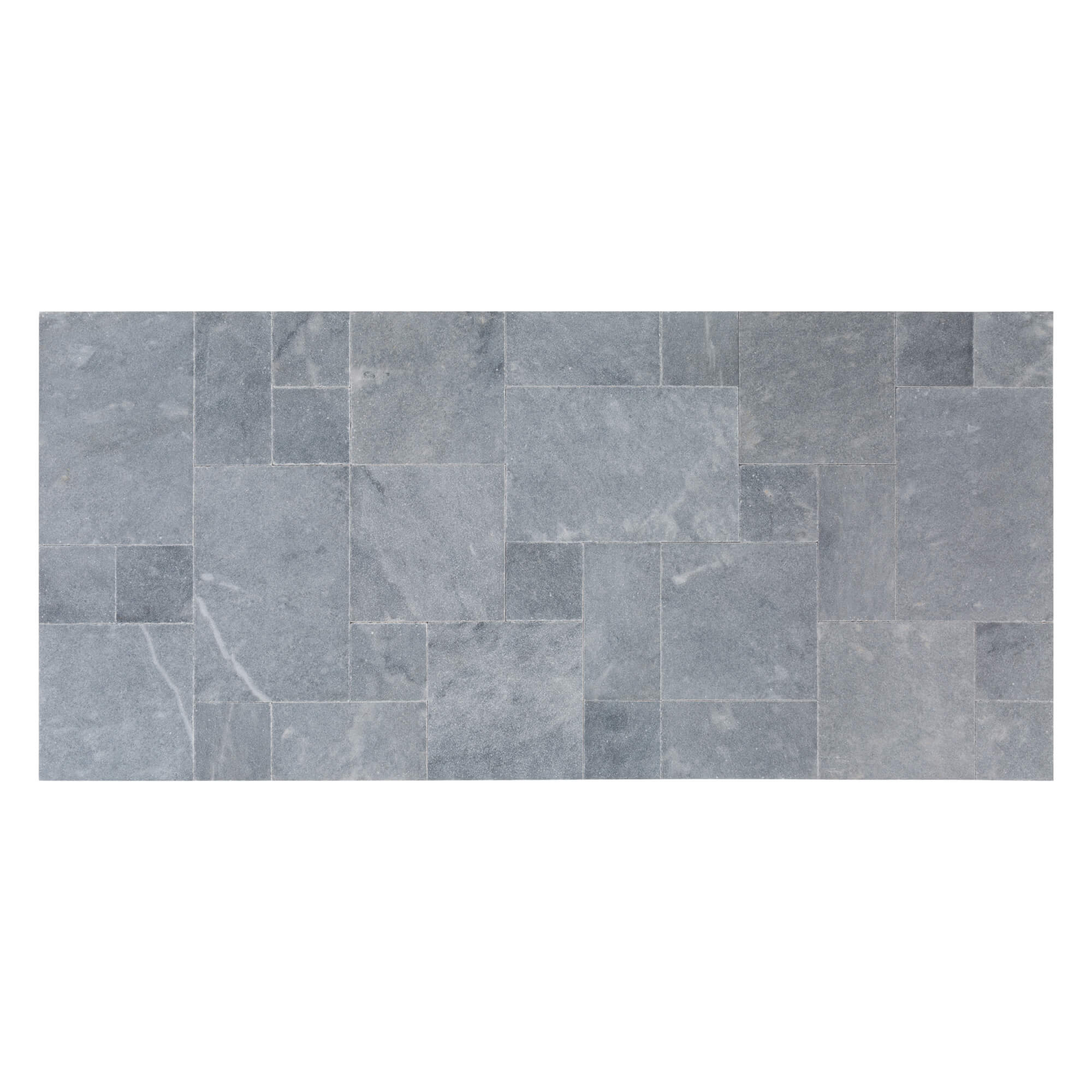 Bluestone Versailles Pattern Marble Tile Sandblasted, Brushed