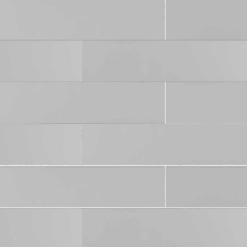 MSI Gray Glossy Glazed Ceramic Wall Tile
