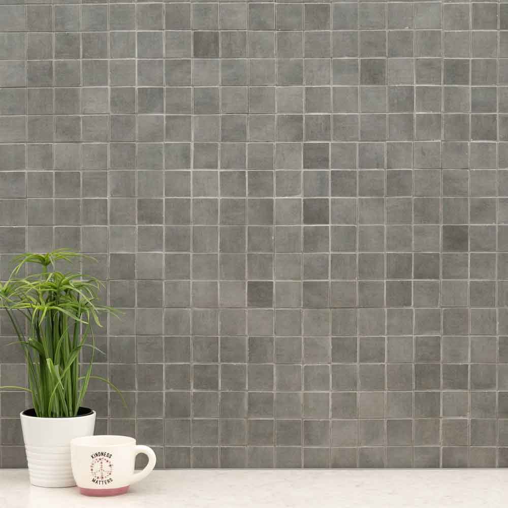 MSI Gridscale Graphite Ceramic Mesh-Mounted Mosaic Tile