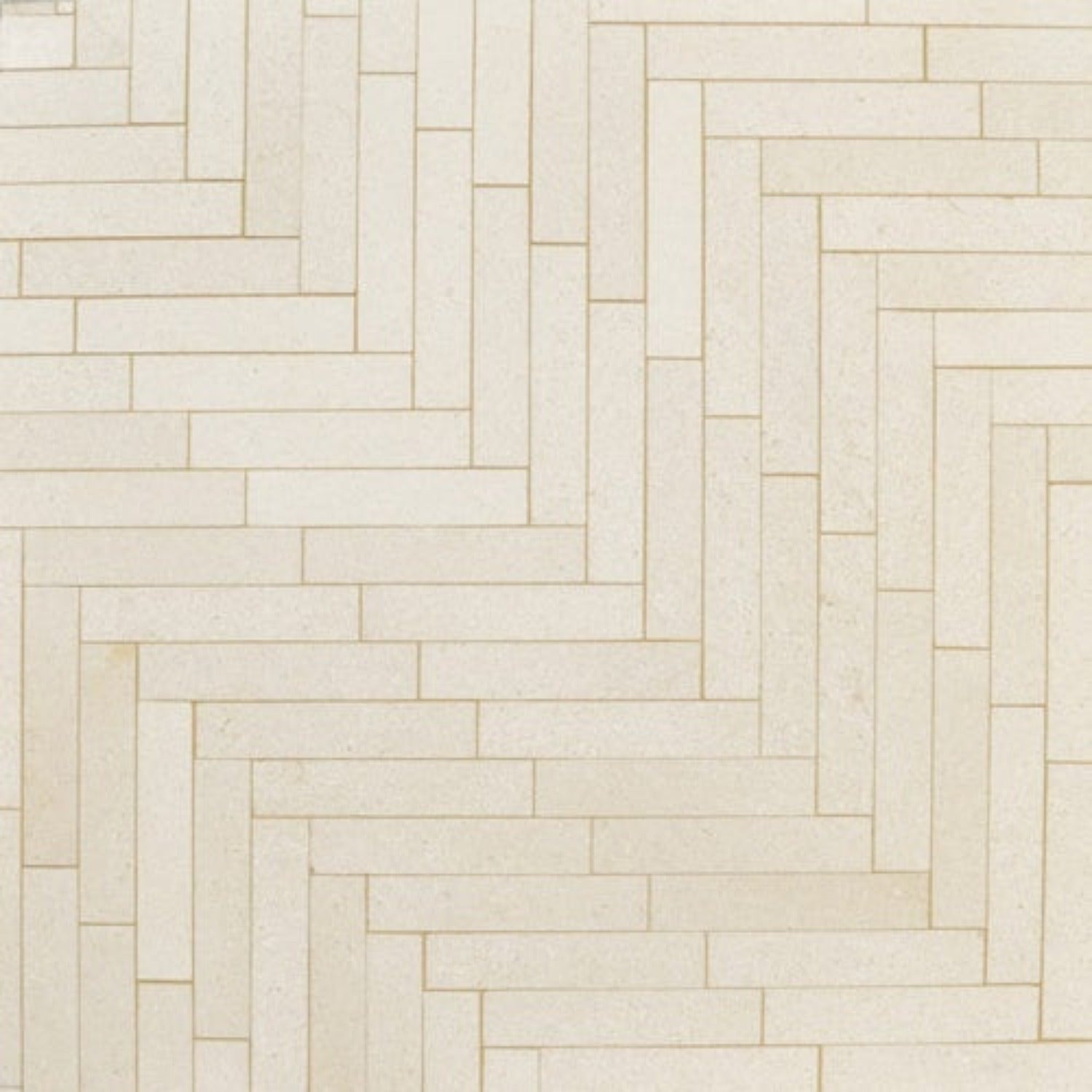 Hampton Honed 12 7/8"x8 9/16" Large Herringbone Marble Mosaic
