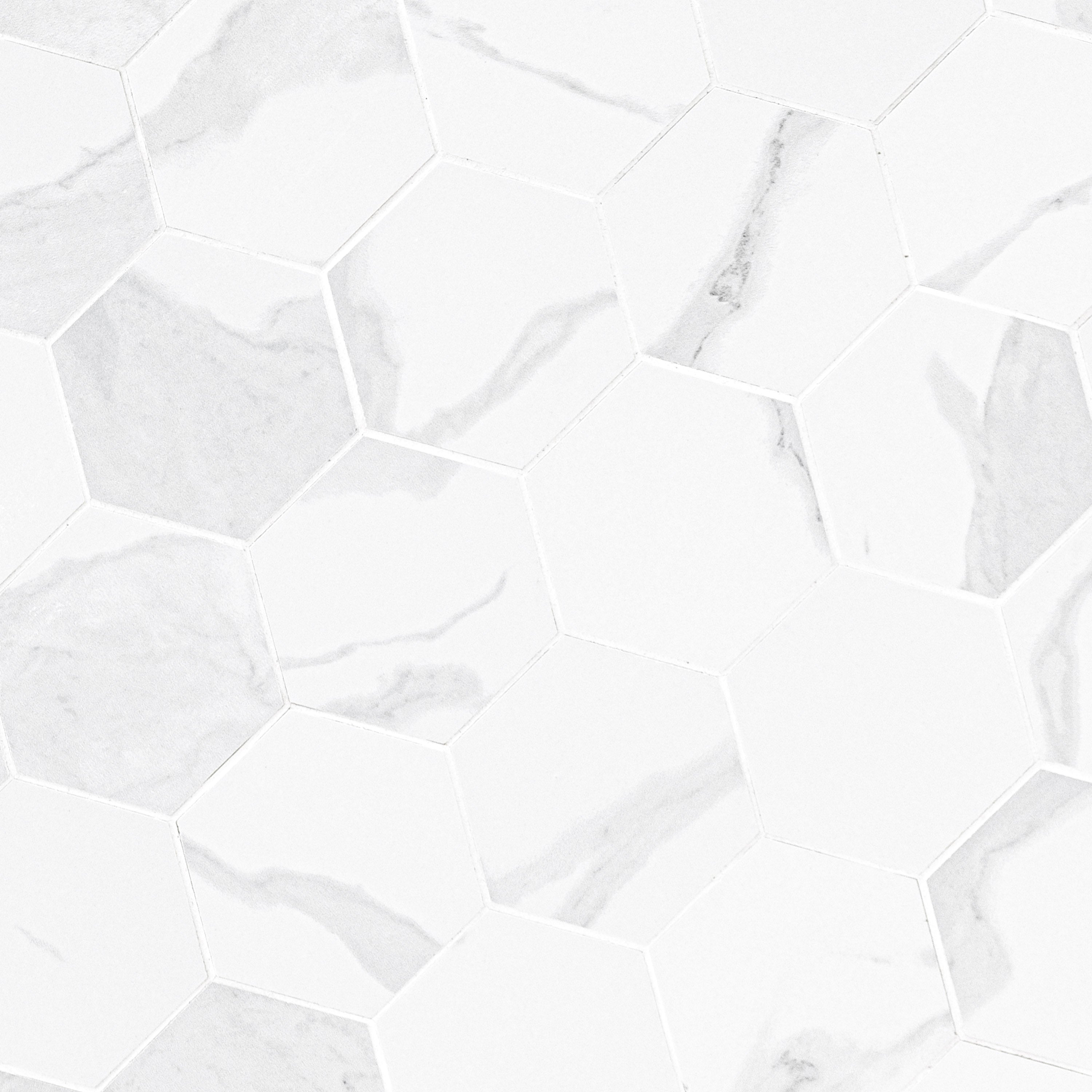 MSI Eden Statuary 12"x12" Matte 3" Hexagon Porcelain Mosaic Tile