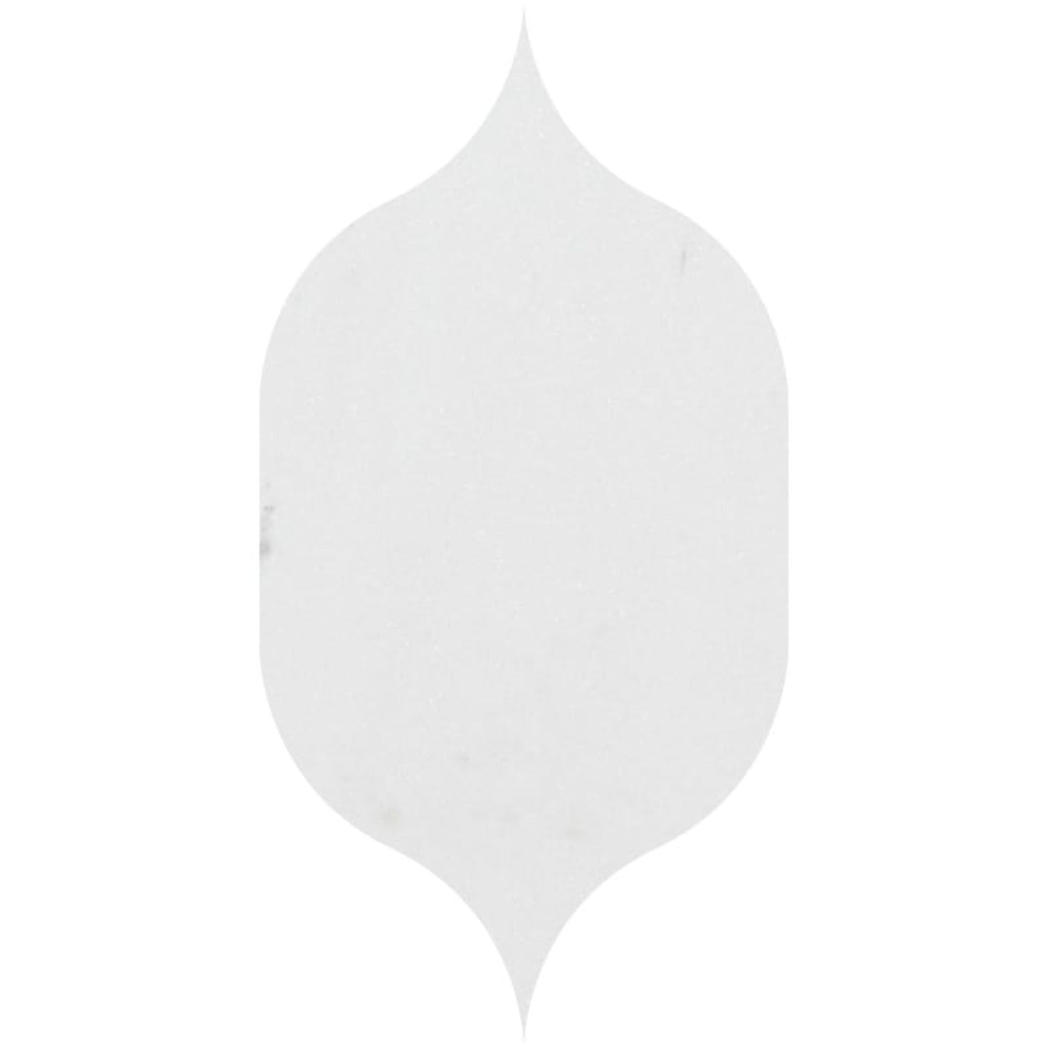 Gothic Arabesque Winslow White Polished Marble Waterjet Decos