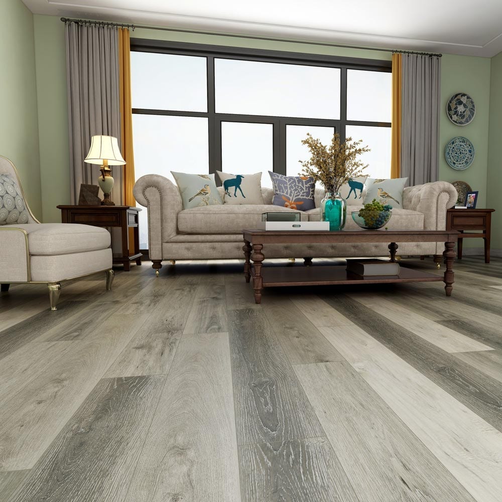 Vinyl Planks Rigid Core LVT Rustic Barn 5.2mm 7"x48"