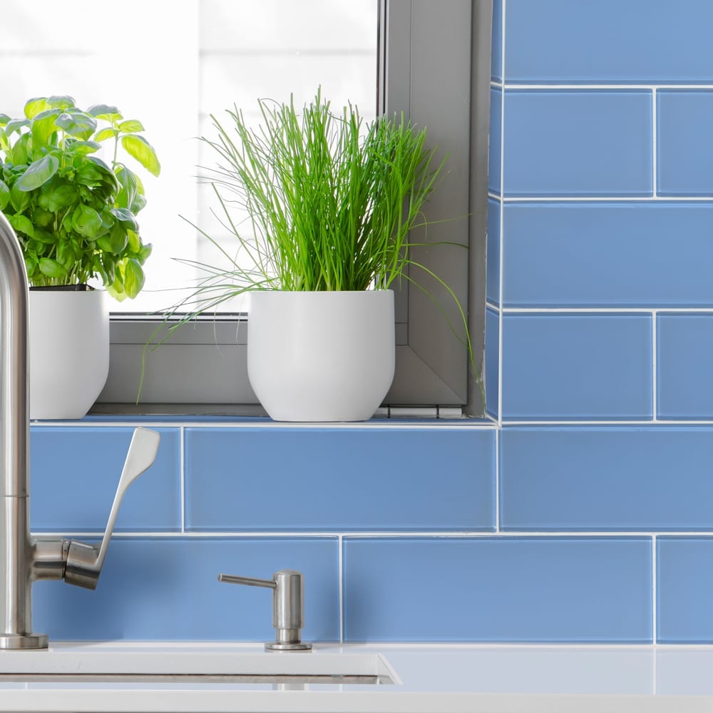 MSI Royal Azure Glossy Glass Blue Subway Tile