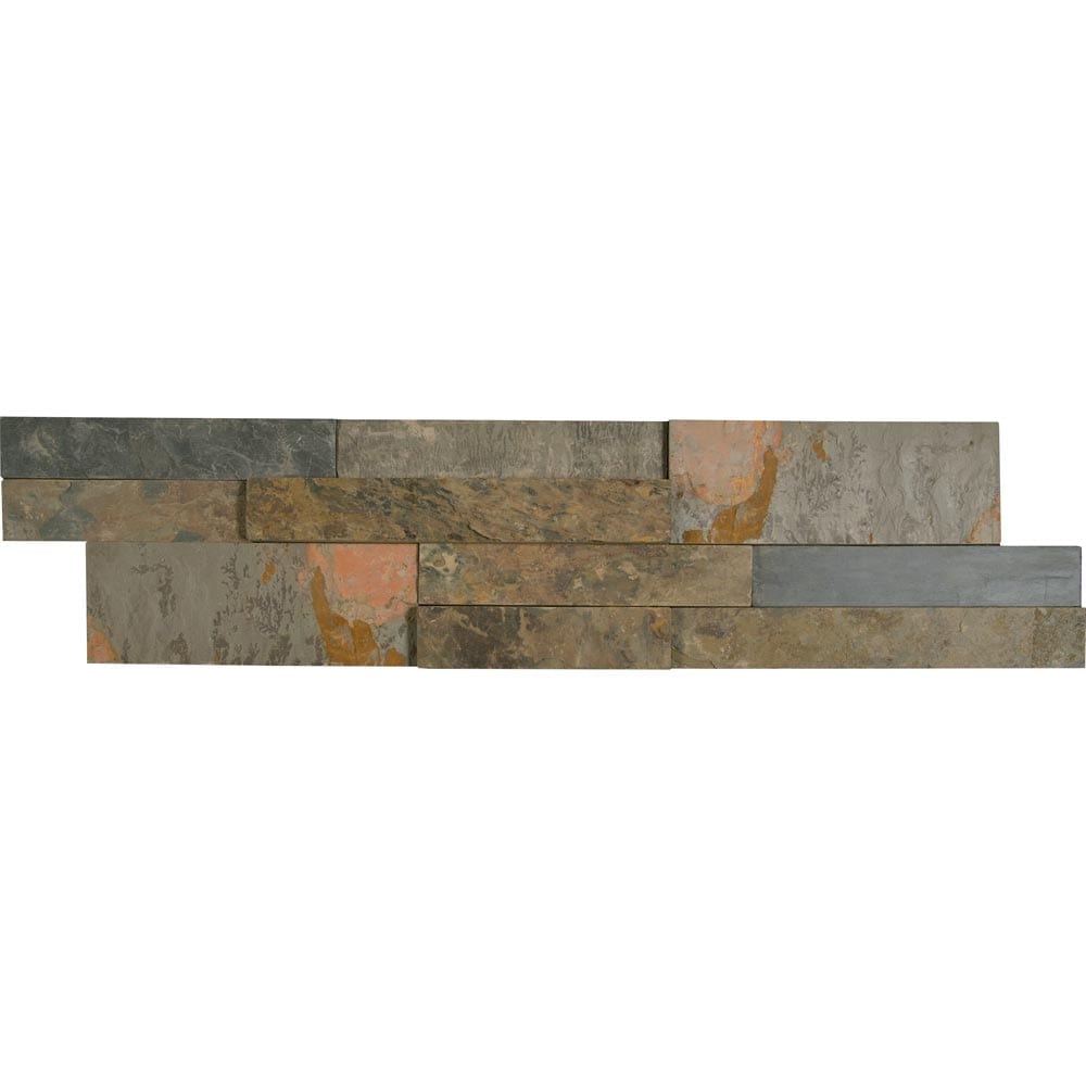 MSI Rockmount Rustic Gold Splitface Ledger Panel Natural Slate Tile