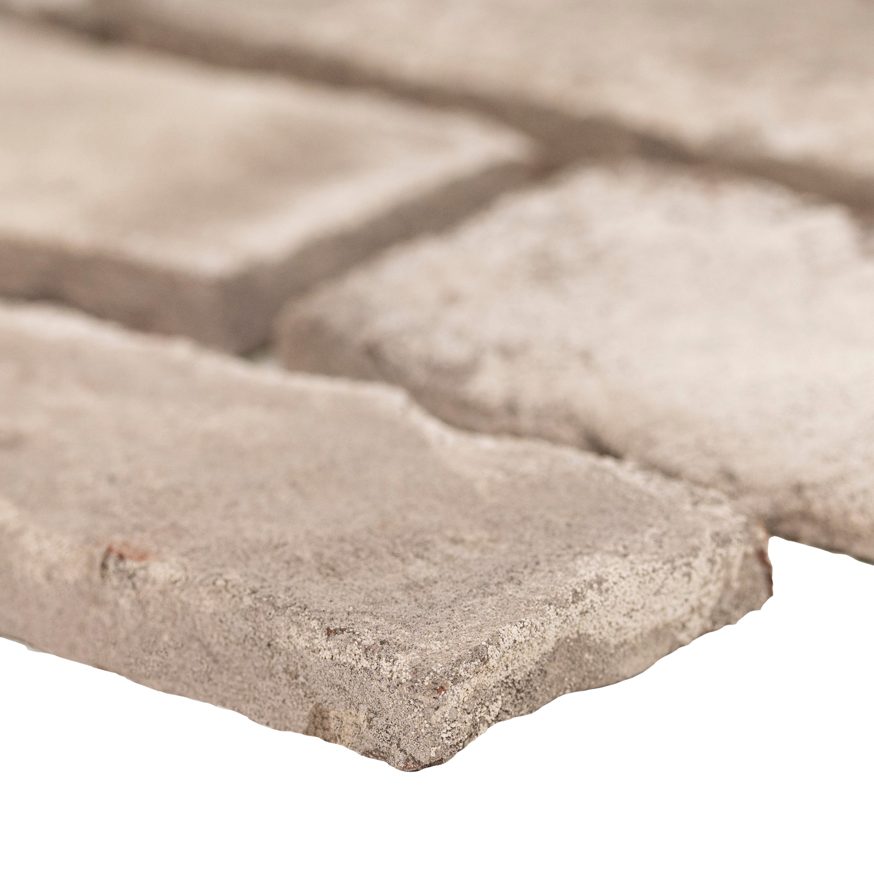 MSI Doverton Gray 10.5"x28" Clay Brick Mosaic Tile