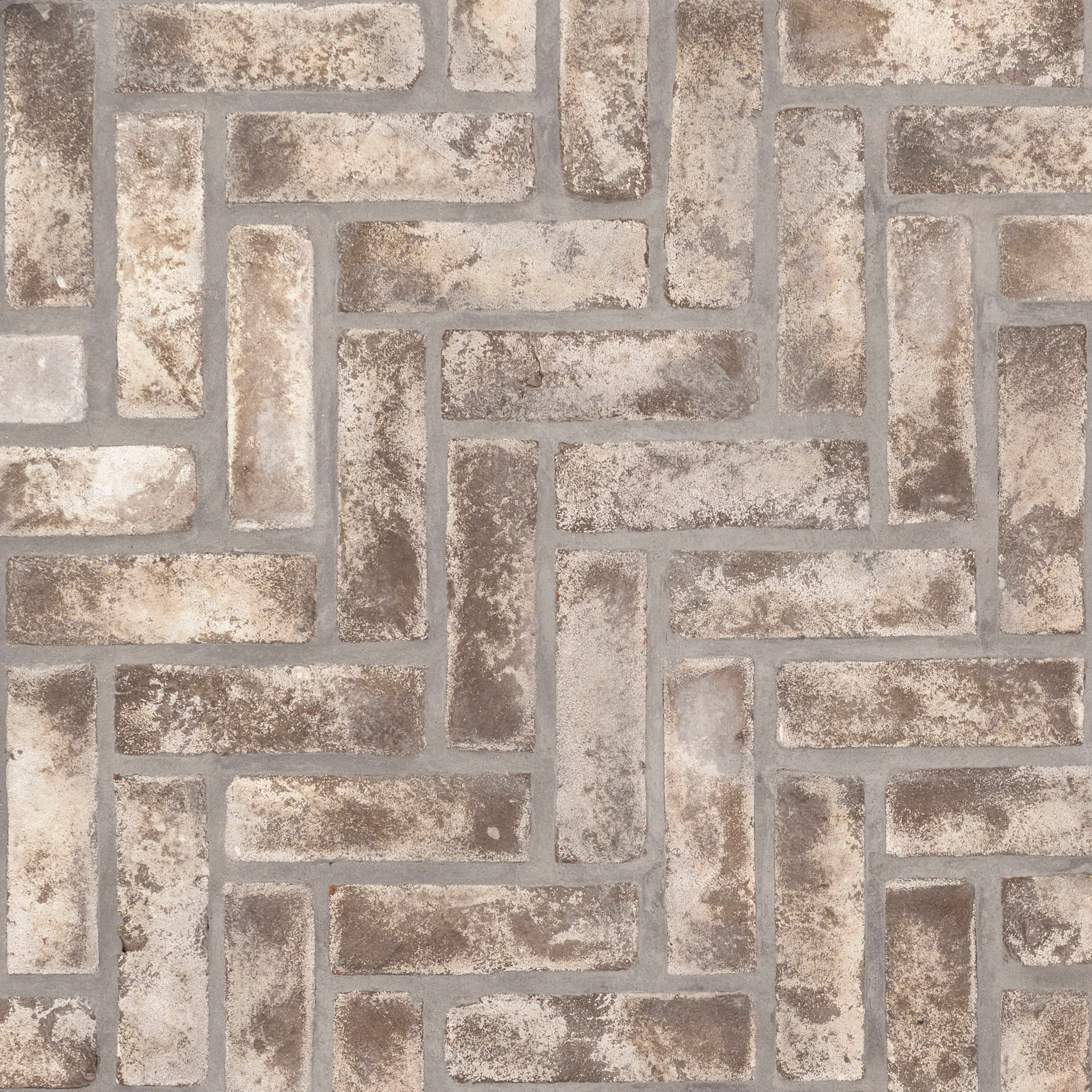 MSI Doverton Gray 12.5"x25.5" Clay Brick Herringbone Mosaic Tile