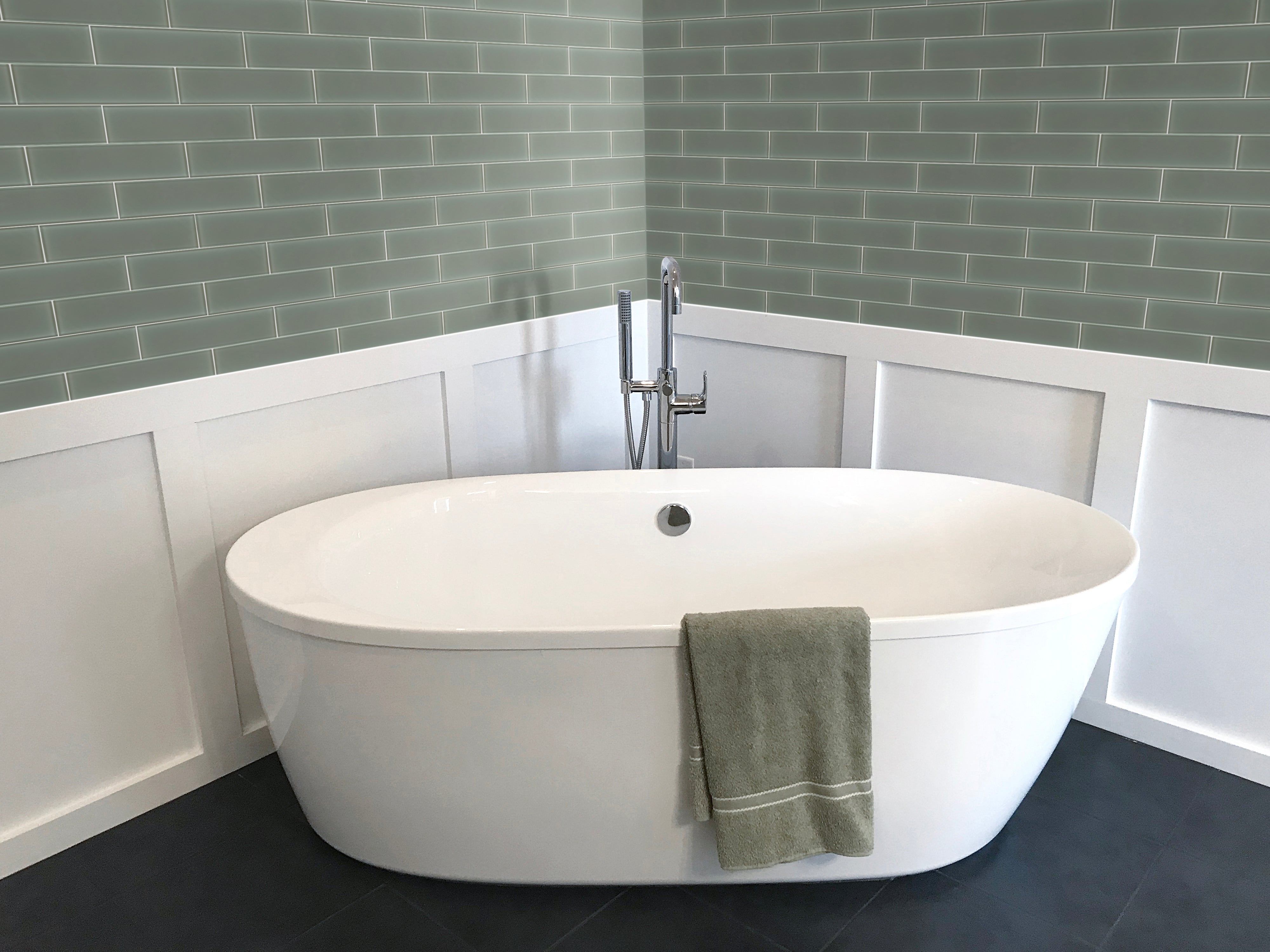 MSI Prudent Spring 4"x12" Glass Subway Wall Tile