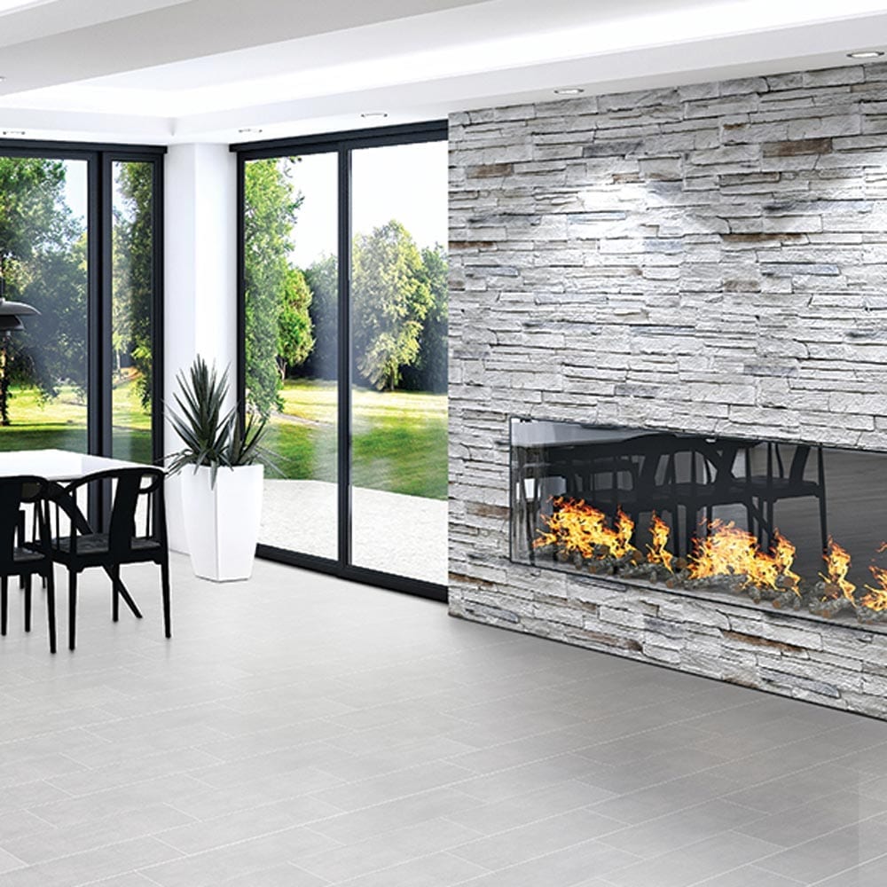 Buy Stroke Nickel Stroke Semimatte Porcelain Floor and Wall Tile