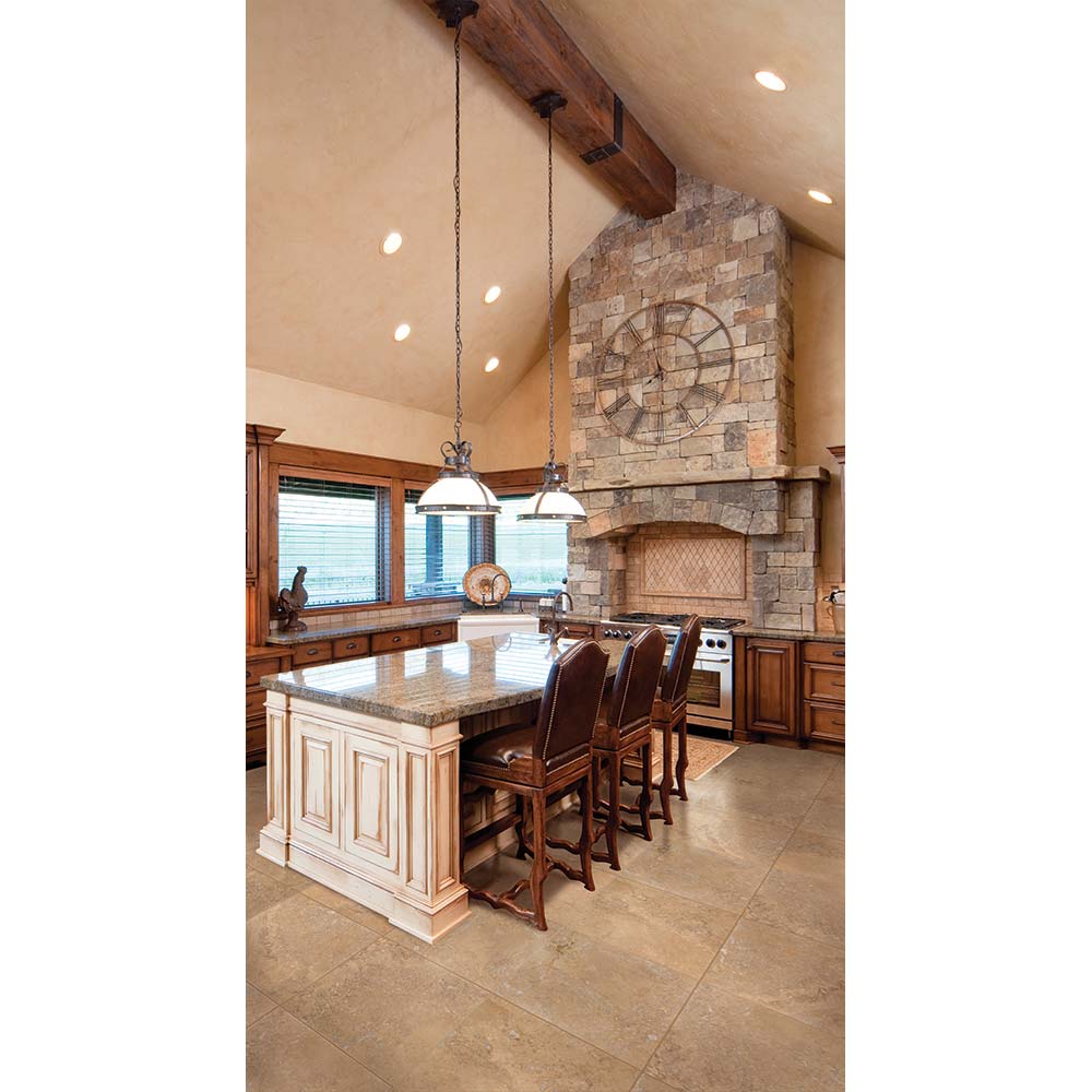MSI Tuscany Walnut Honed Filled Travertine Floor and Wall Tile