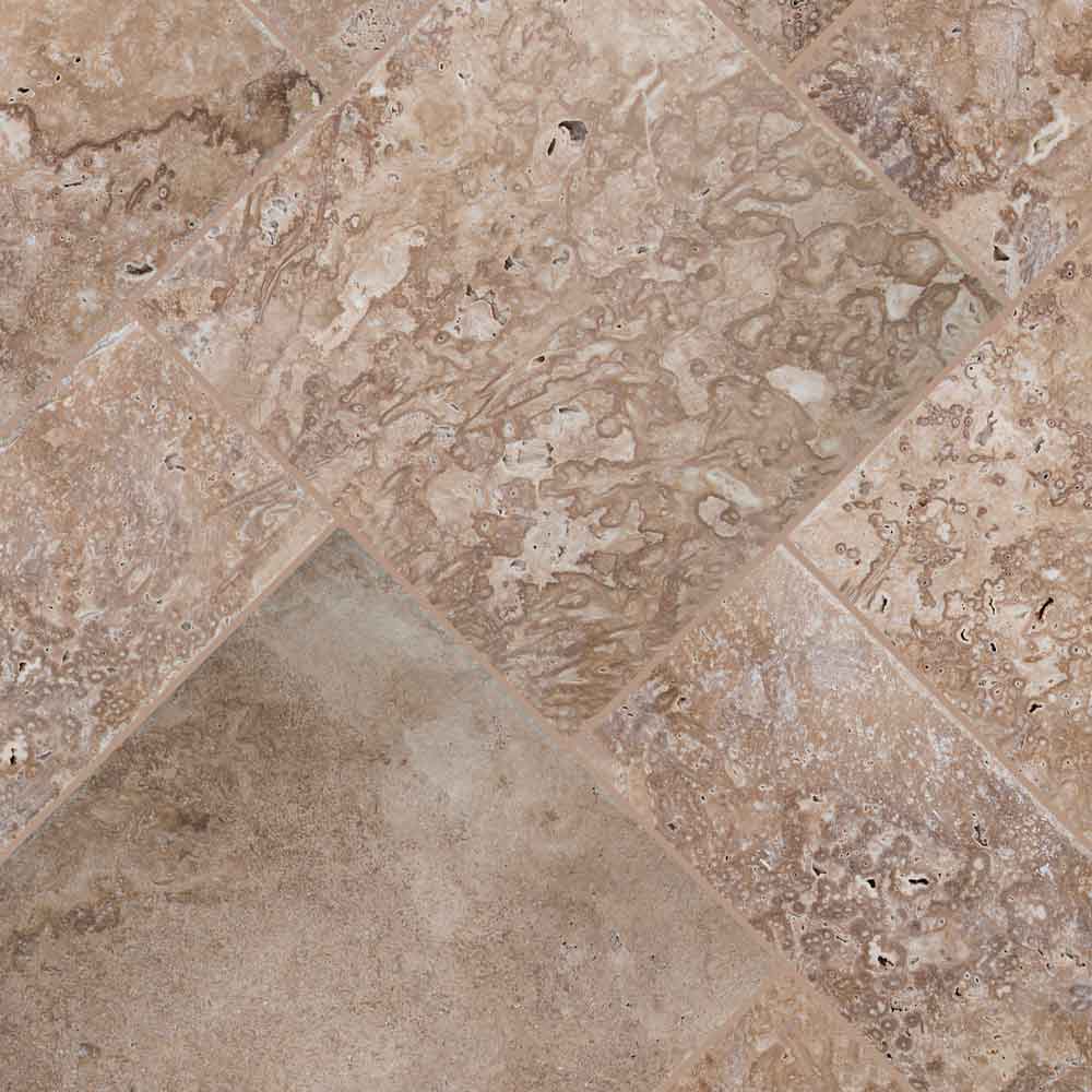 MSI Tuscany Walnut Pattern Travertine Floor and Wall Tile