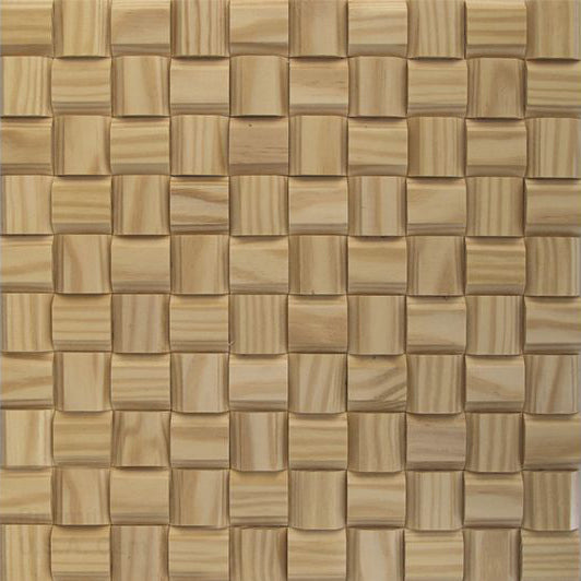 US Pine Pyramid Mesh-mounted Wood Mosaic Wall Tile - Livfloors Collect