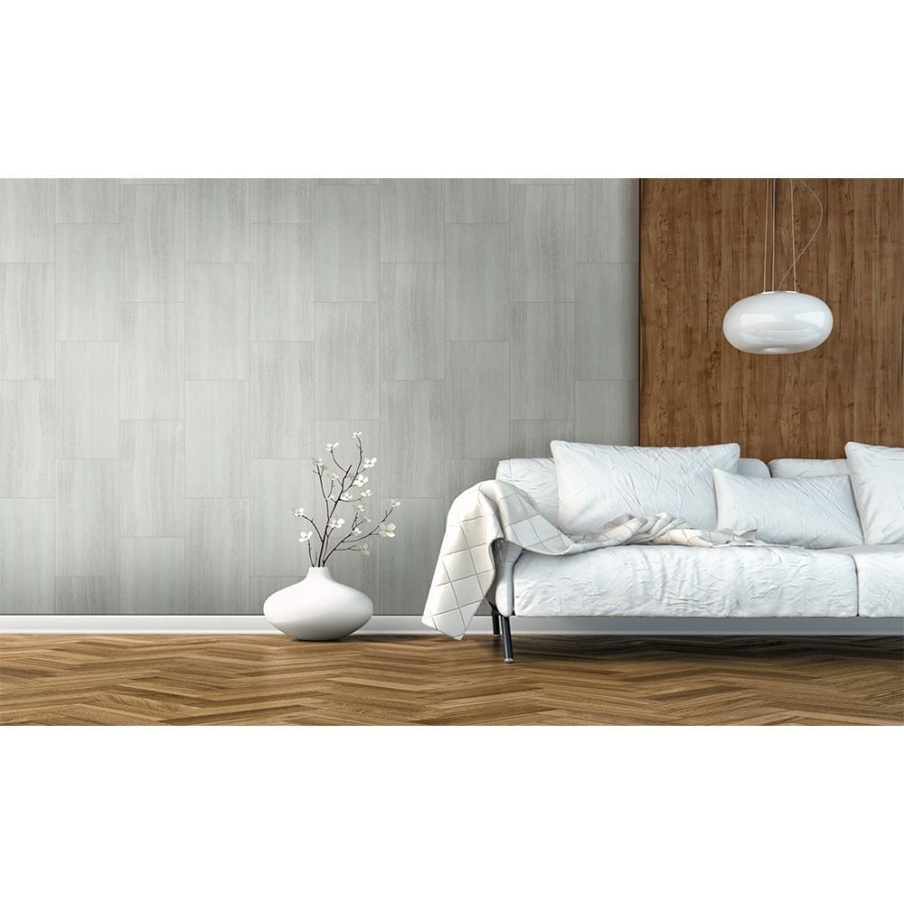 MSI Rigid Core Luxury Vinyl Plank Flooring 12"x24" White Ocean