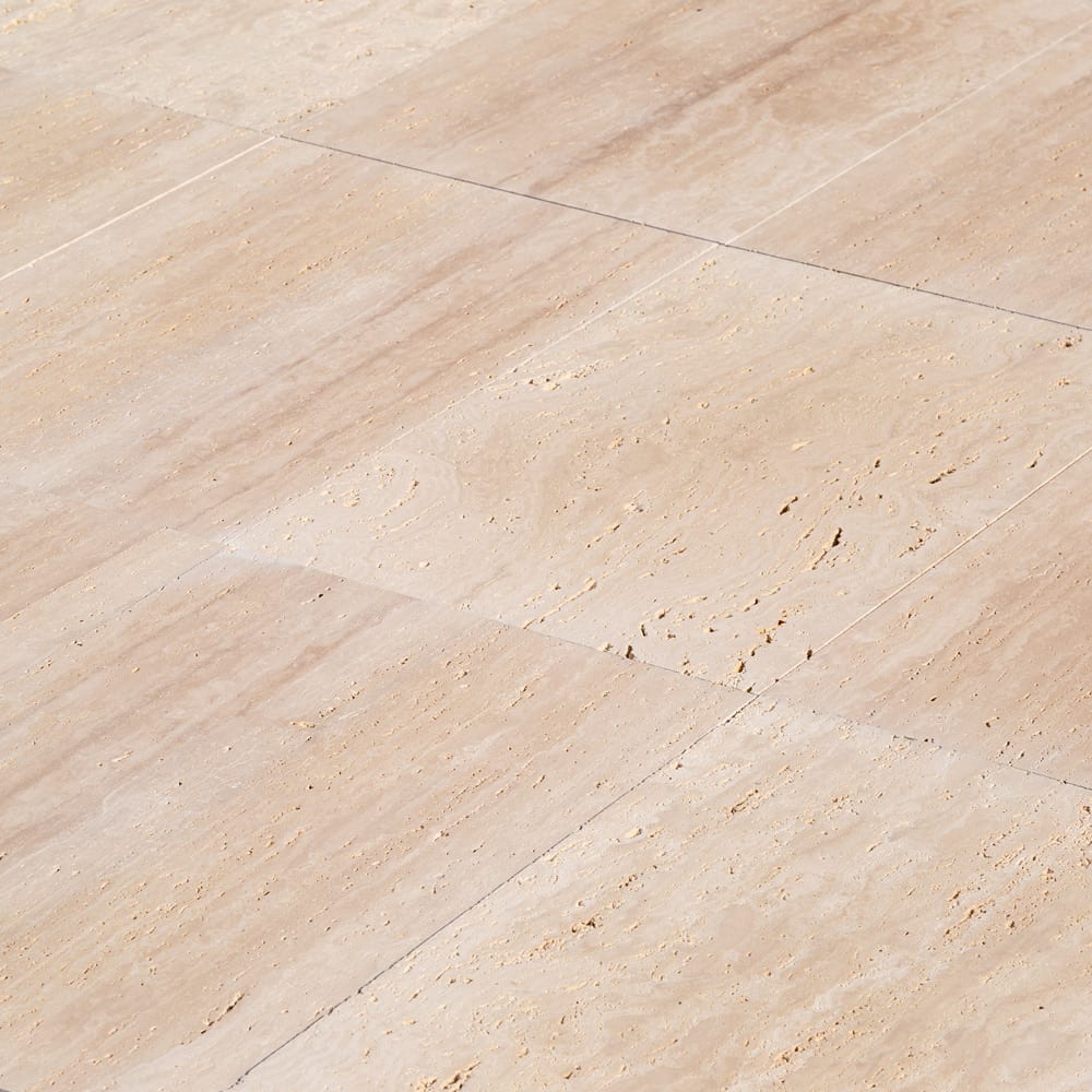 Classic Light Vein-cut Travertine Floor and Wall Tile 12"x24" - Livflo