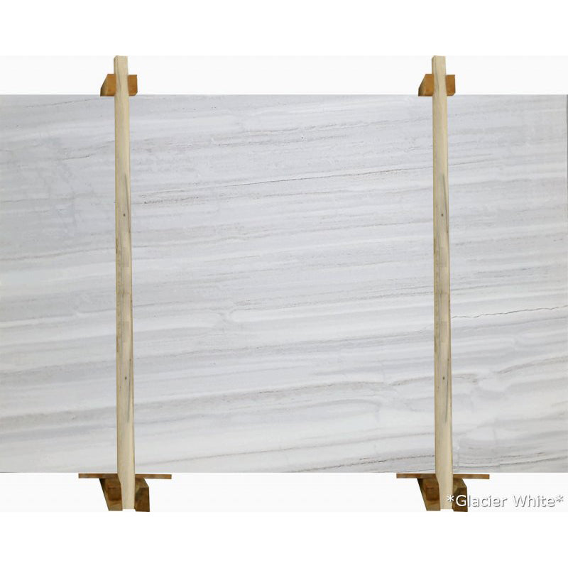 Glacier White Vein-cut Bookmatching Marble Slabs Polished
