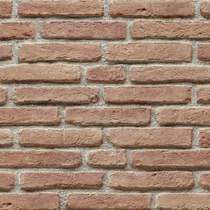 Ferrara Pink Manufactured Stone Handmade Brick Veneer