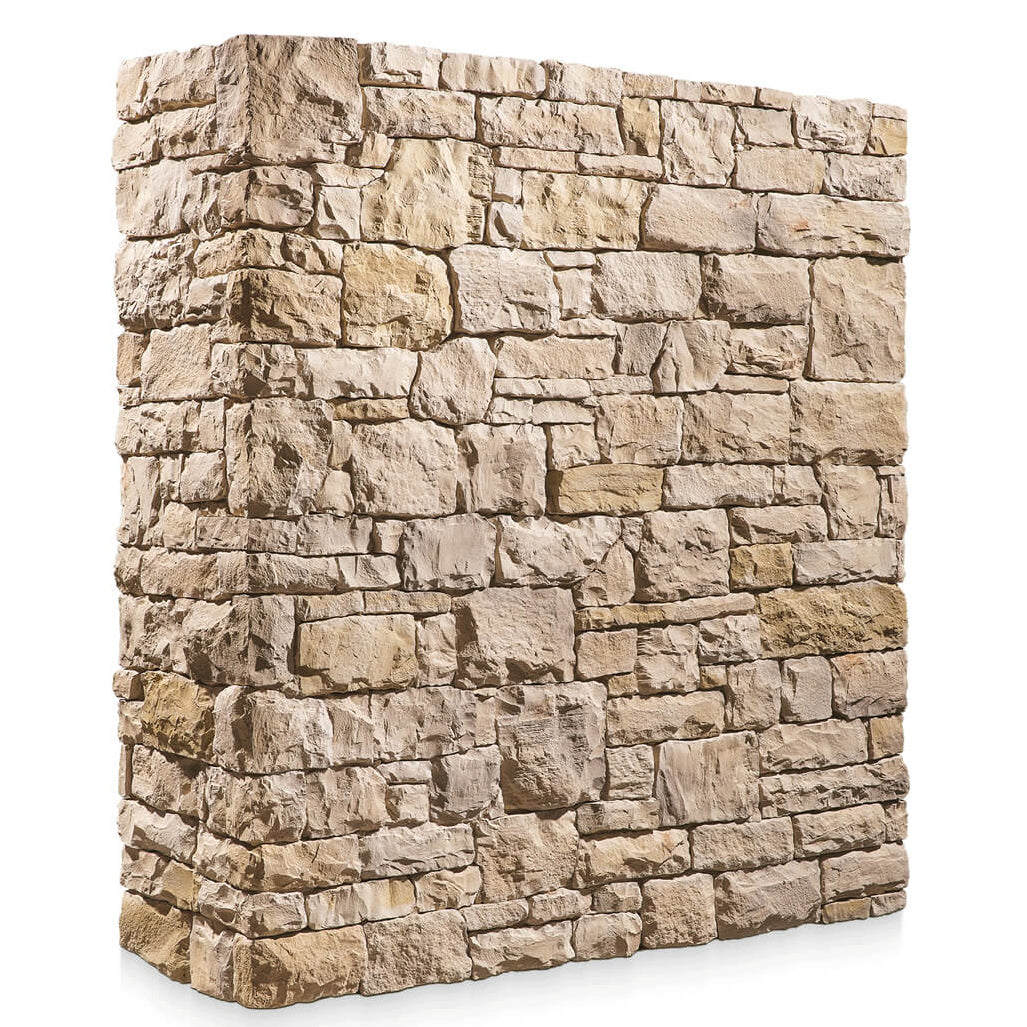 Ashlar Pattern Masso Sand Manufactured Stone Handmade Veneer
