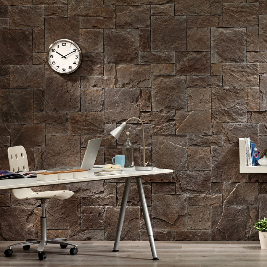 Ashlar Pattern Petra Granat Manufactured Stone Handmade Veneer