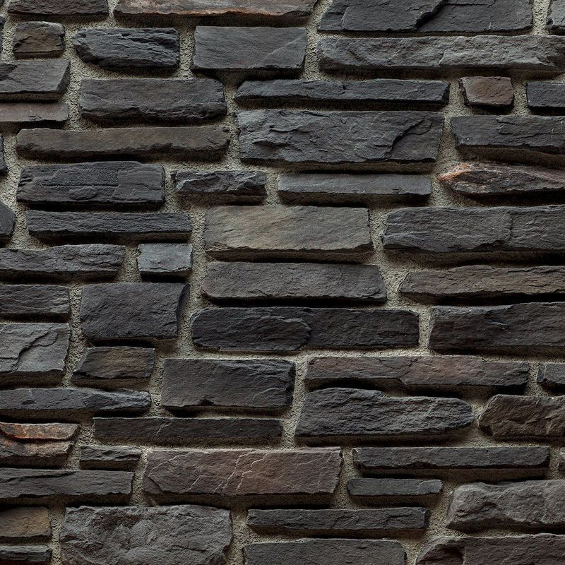 Sierra Anthracite Slate Look Manufactured Stone Handmade Veneer