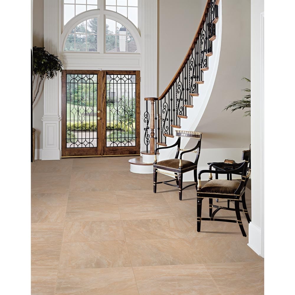 Onyx Sand Polished Porcelain Floor and Wall Tile - by MSI