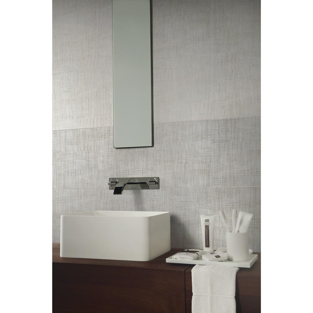 Tektile Crosshatch Gray 12"x24" Glazed Porcelain Floor and Wall Tile by MSI