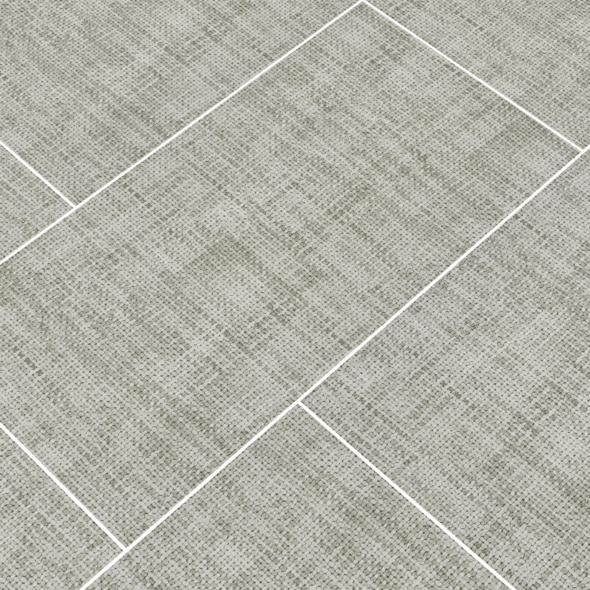 Tektile Crosshatch Gray 12"x24" Glazed Porcelain Floor and Wall Tile by MSI
