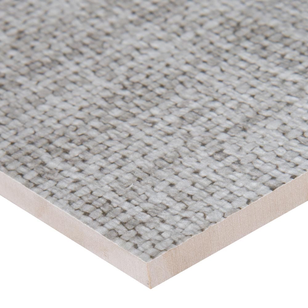 Tektile Crosshatch Gray 12"x24" Glazed Porcelain Floor and Wall Tile by MSI