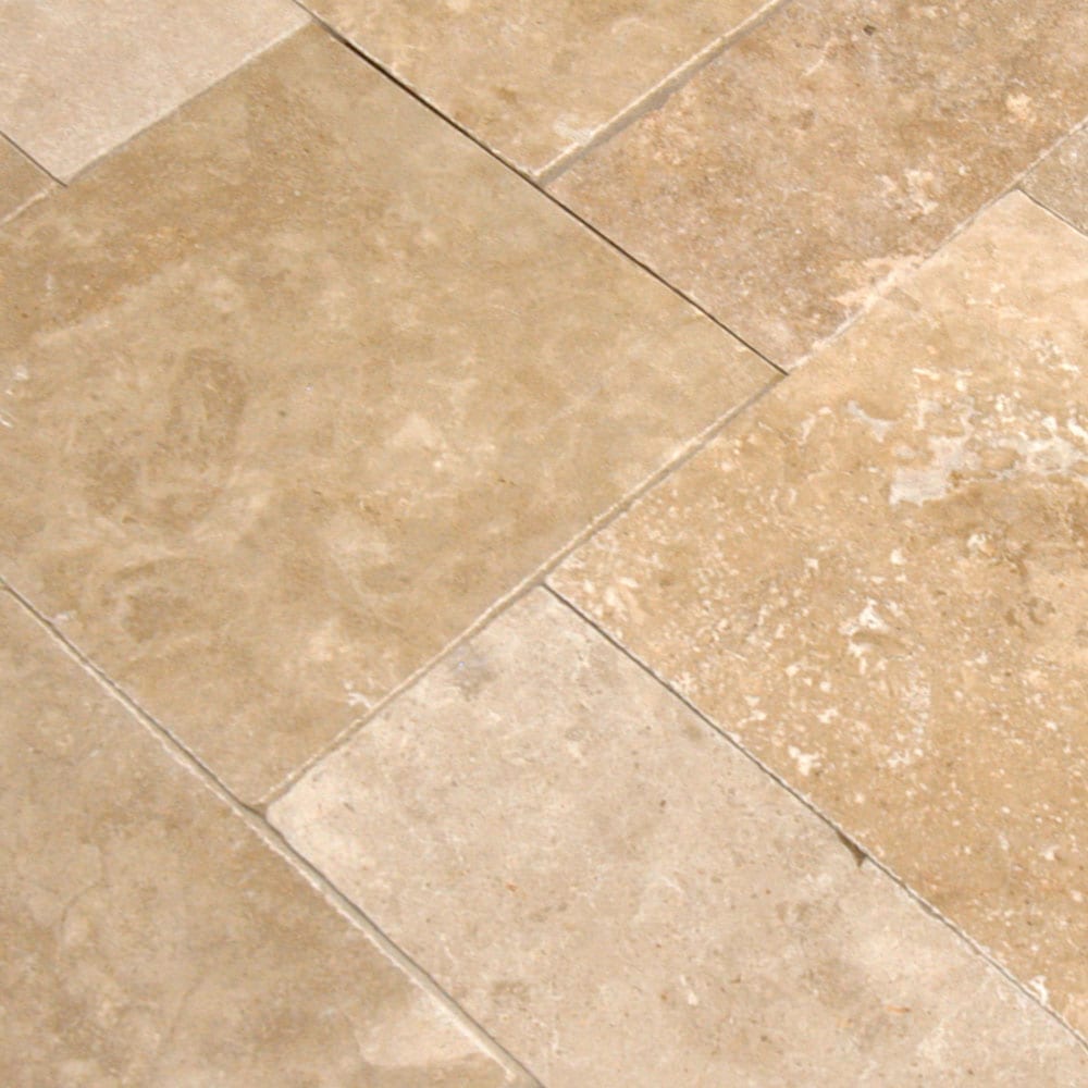 MSI Travertine Pavers Tuscany Walnut Tumbled Floor Tile